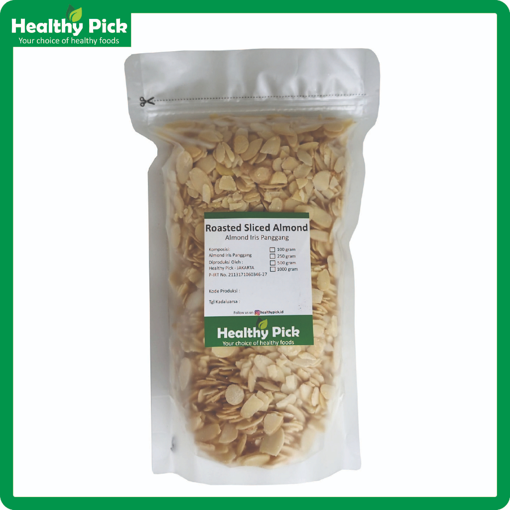 Jual Roasted Slice Almond Premium 100gr | Shopee Indonesia