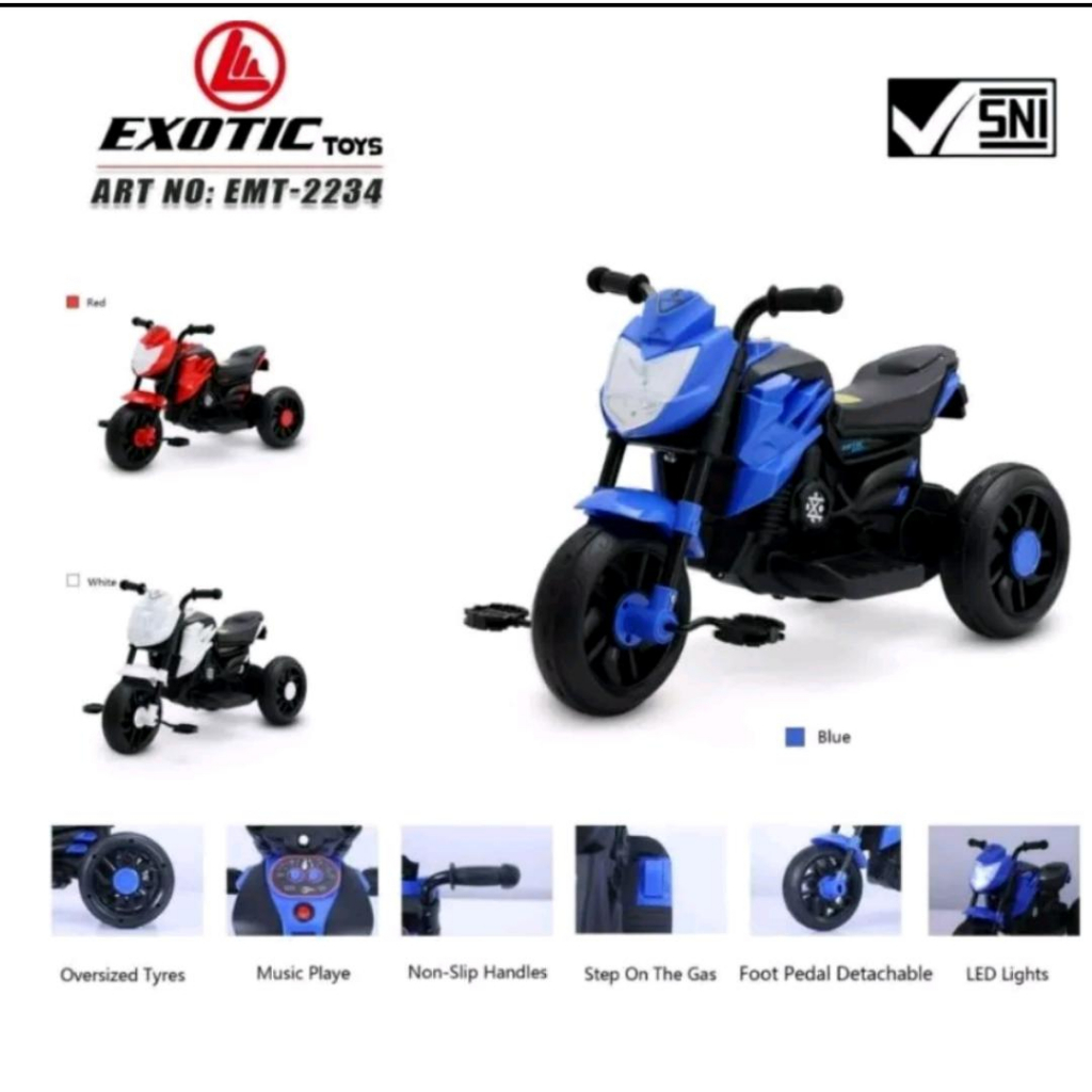 Jual Motor Aki dan Gowes (2 Fungsi) Merk Exotic EMT 2214 Dan EMT 2234 ...