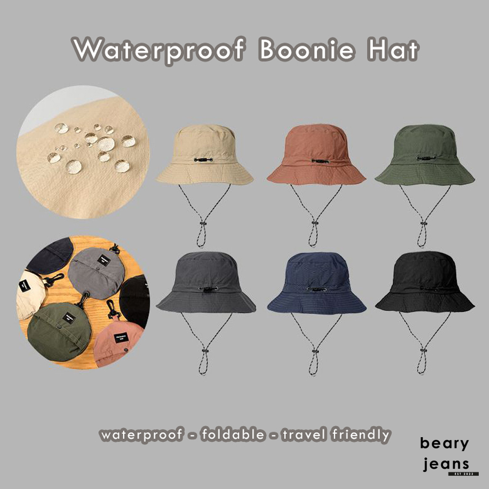 Jual BEARY JEANS BJ084 | Topi Rimba Anti Air Packable Hat Waterproof ...