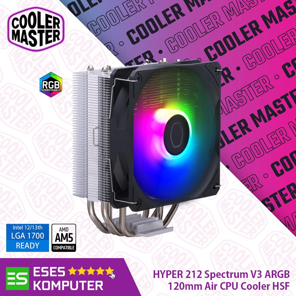 Jual Cooler Master HYPER 212 SPECTRUM V3 ARGB | 120MM AIR CPU Cooler ...