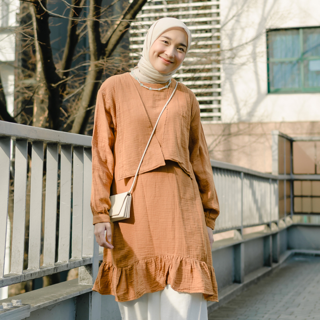Jual Lozy Hijab - Aleeka Tunik (Tunik Korea Wanita Daily Bahan Katun ...