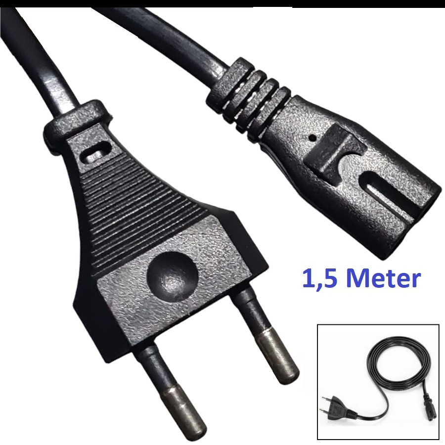 Jual Kabel AC Power Listrik Colokan Jack Angka 8 Adaptor Printer Tape | Shopee Indonesia