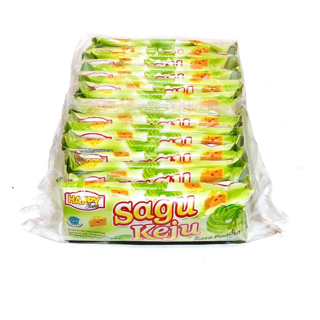 Jual Happy Time Sagu Keju - Kukis Sagu Keju - Netto 20 pcs x 10 gr ...