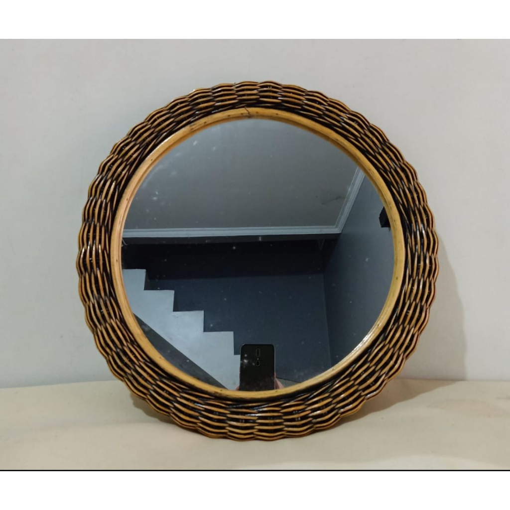 Jual Cermin hias rotan aesthetic ukuran besar | Shopee Indonesia