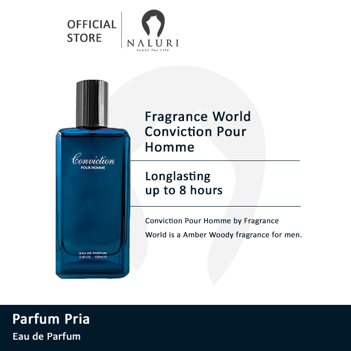 Jual Parfum Original Fragrance World Conviction Pour Homme EDP 100ml ...