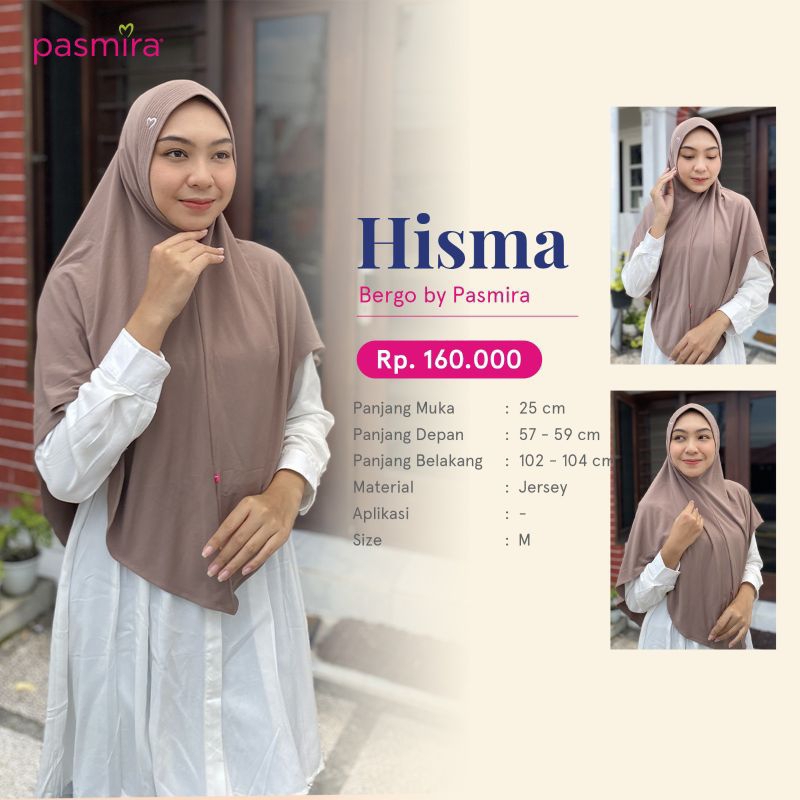 Jual PASMIRA- BERGO PASMIRA HISMA TERBARU/JILBAB INSTAN PASMIRA HISMA/PASMIRA ORI | Shopee Indonesia