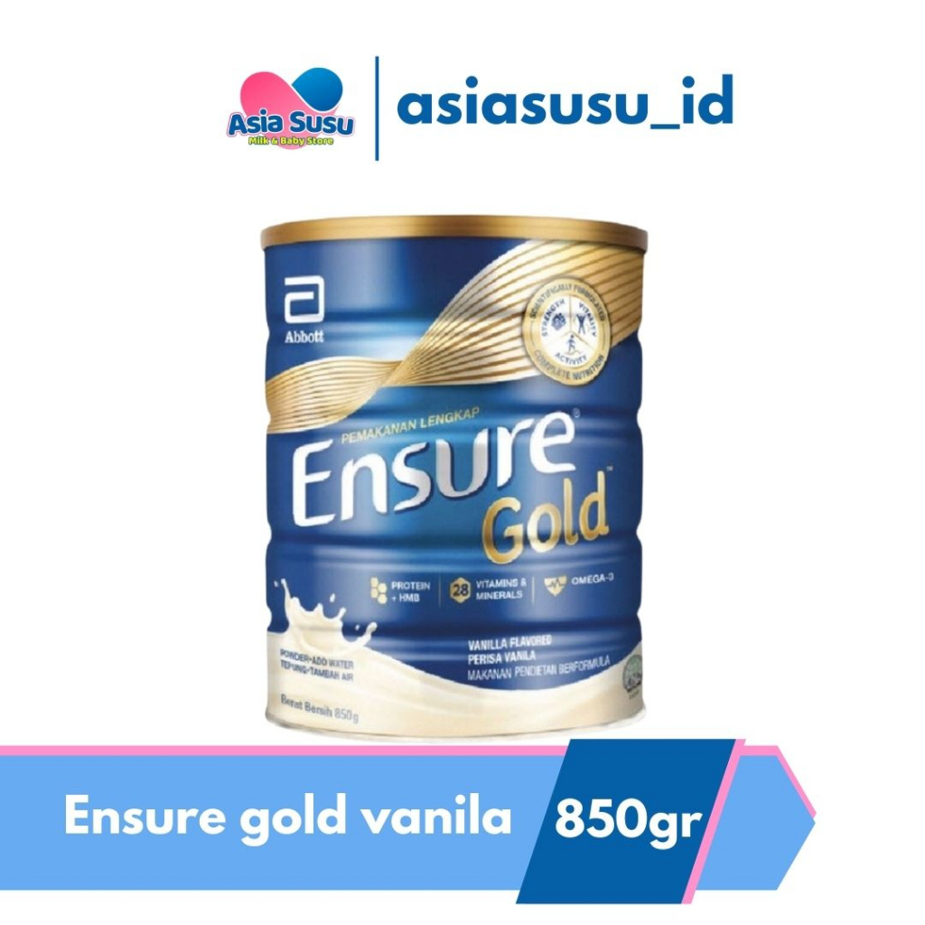 Jual ENSURE GOLD VANILA COKLAT 850GR [800GR] / 380GR | Shopee Indonesia