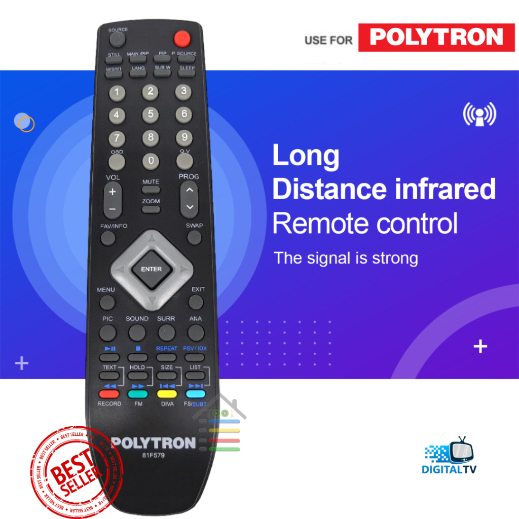 Jual Remote polytron digitec minimax NINJA TV tabung lcd led multi tv ...