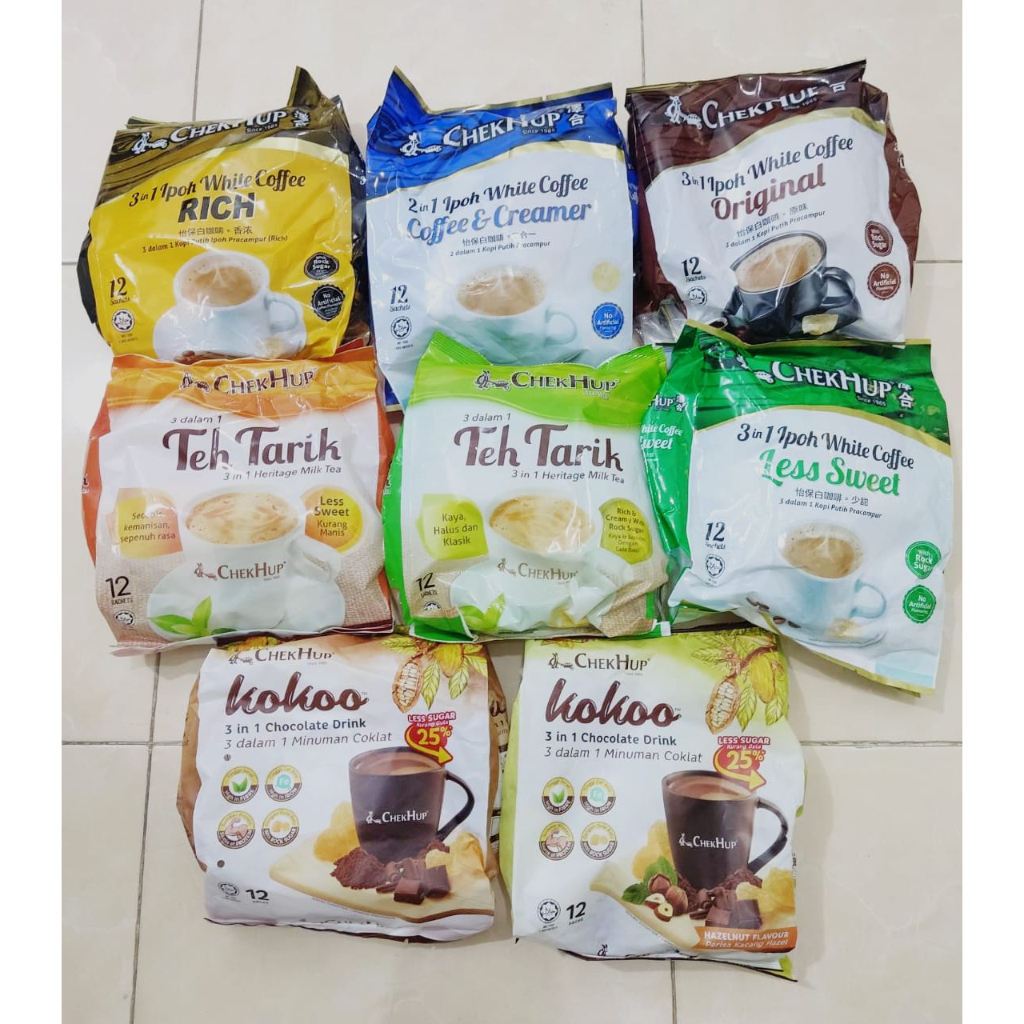 Jual Chekhup Kopi Kokoo Teh tarik coffee rich 2in1 ipoh white coffe ...