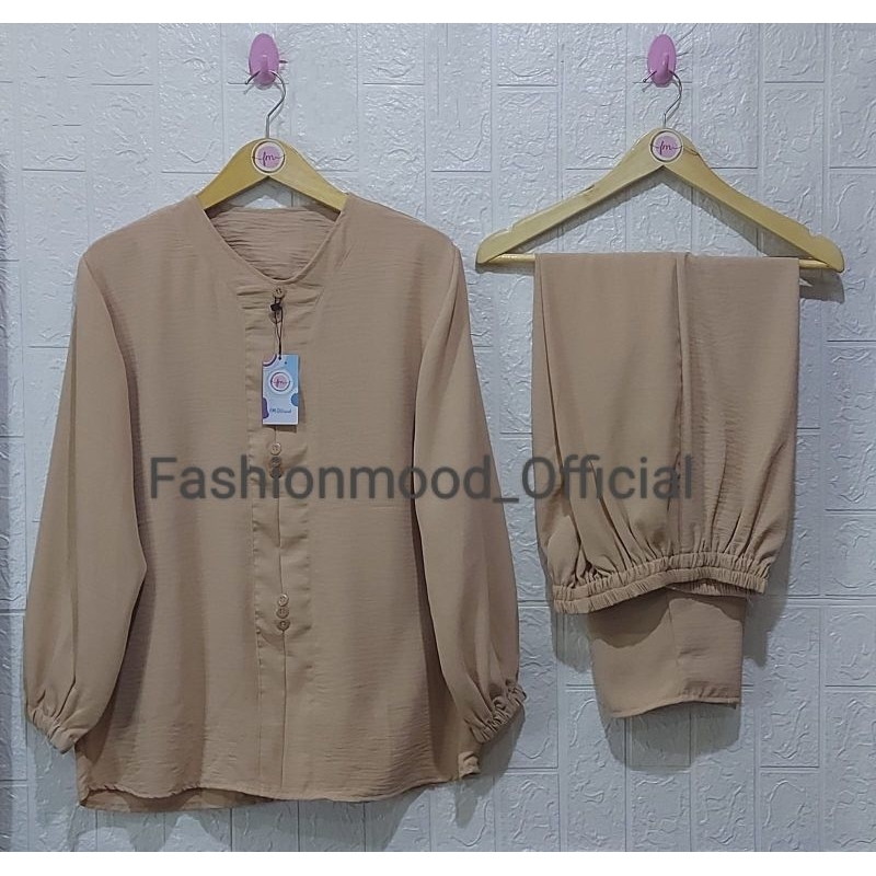 Jual ONE SET RAYON CRINKLE AIRFLOW SETELAN // SETELAN RAYON CRINKLE AIRFLOW// DRESS RAYON ...