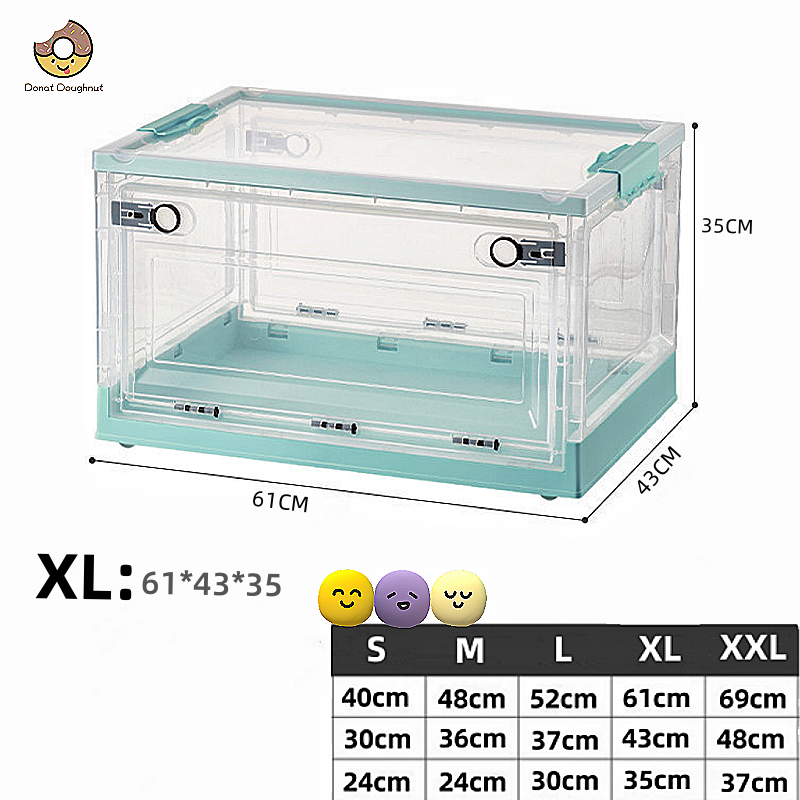 Jual Organizer Box pakaian besar storage box transparan box penyimpanan ...