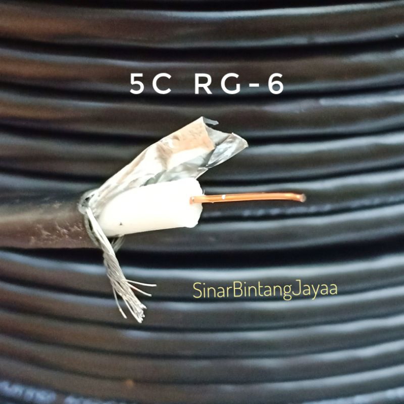 Jual KABEL ANTENA TV METERAN / PER 1 METER KABEL ANTENA TV RG-6 5C METERAN | Shopee Indonesia