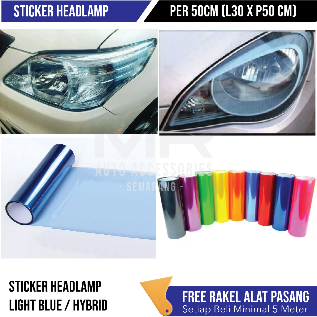 Jual STIKER STICKER HEADLAMP STOPLAMP LAMPU WARNA UNTUK MOBIL DAN MOTOR ...
