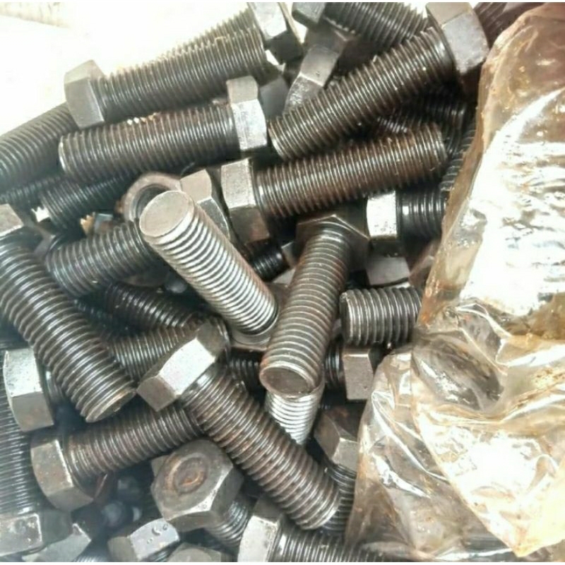 Jual baut mur nc 3/4 x 5'' / m19×12,5cm | Shopee Indonesia