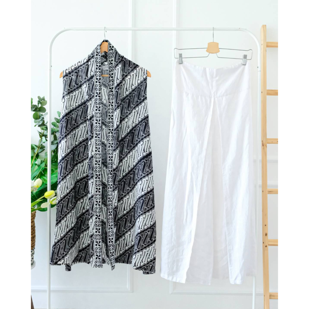 Jual ONE SET OUTER BATIK WANITA KULOT BASIC BATIK PASTEL PREMIUM BATIK ...