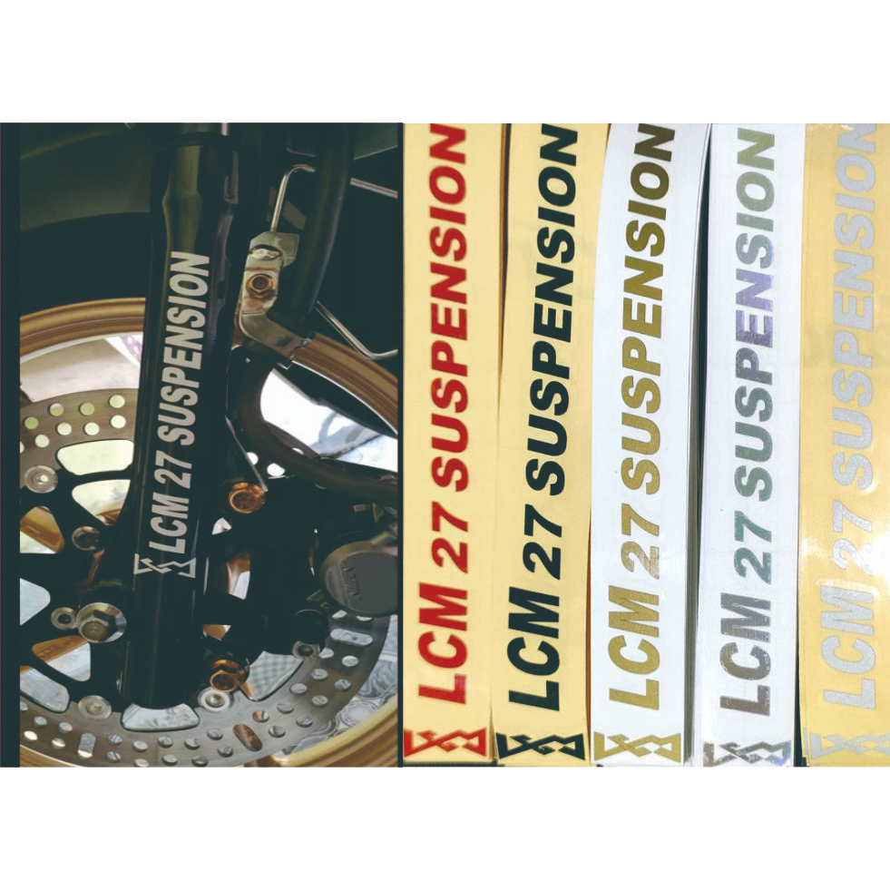 Jual STIKER LCM 27 SUSPENSION STIKER SHOCK DEPAN MOTOR-CUTTING | Shopee ...