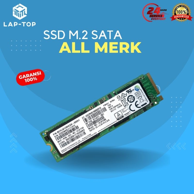 Jual SSD M.2 SATA 128GB M2 SATA All merk Original Second Performa bagus ...