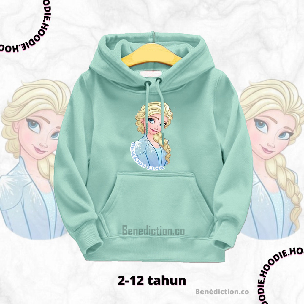 Jual Jaket Hoodie Anak Cewe Princes Disney ELSA FROZEN /sweater anak ...