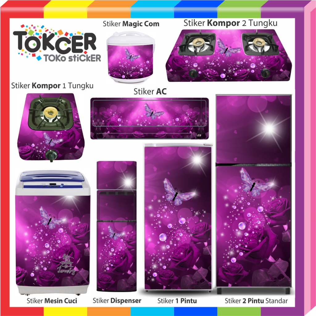 Jual STIKER Kulkas/Stiker Kompor/Stiker Magicom/Stiker Mesin Cuci ...