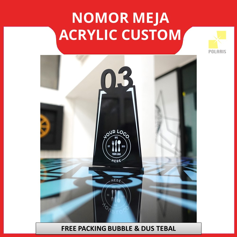 Jual NOMOR MEJA AKRILIK CAFE CUSTOM LOGO NO MEJA RESTO RUMAH MAKAN ...