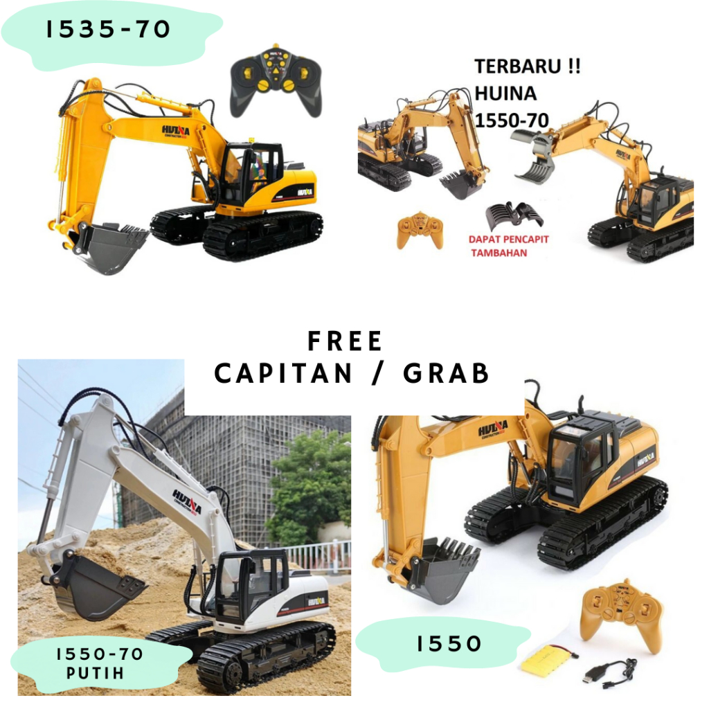 Jual Huina 1535 1535-70 1535-1 1550-70 1550 650 Excavator with metal ...