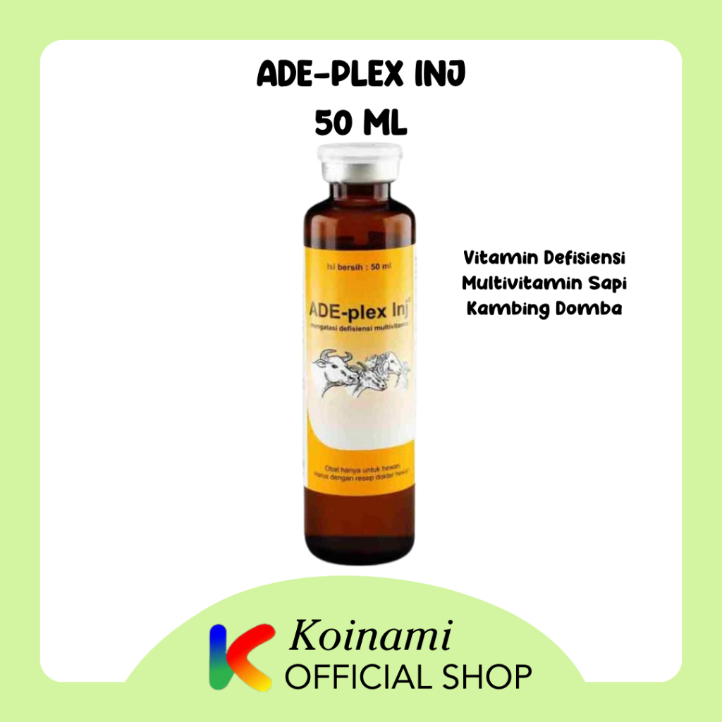 Jual ADE-plex Inj 50ml - Vitamin Defisiensi Multivitamin Sapi Kambing ...