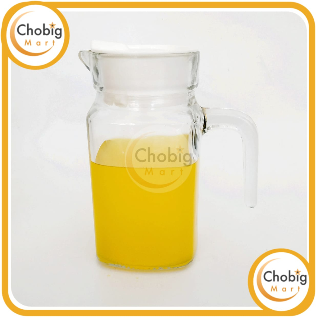 Jual CHOBIG Pitcher Kaca Transparan Polos / Ceret Bening 500ml Jug Teko ...