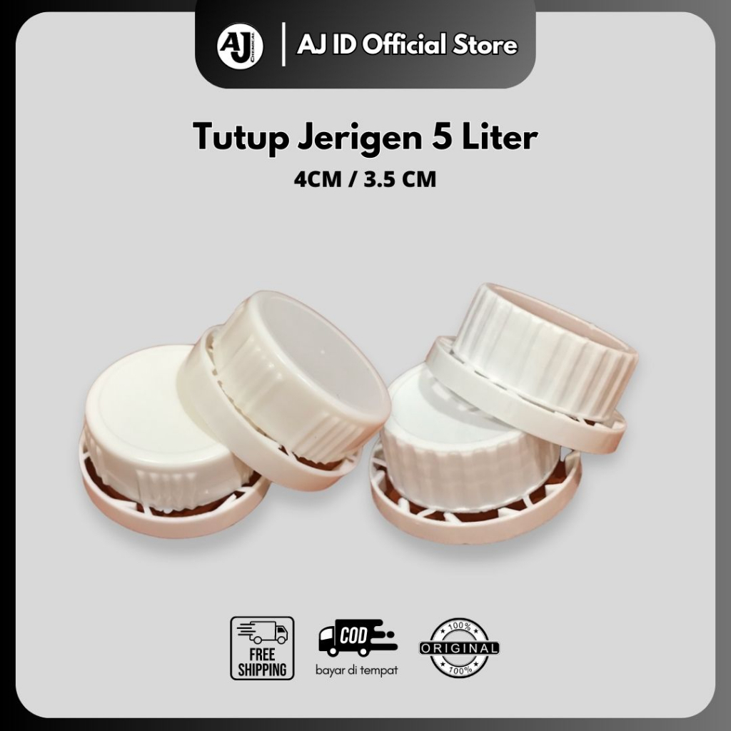 Jual Tutup Jerigen 5 Liter 1 SET Luar Dalam Mulut Besar dan Mulut Kecil ...