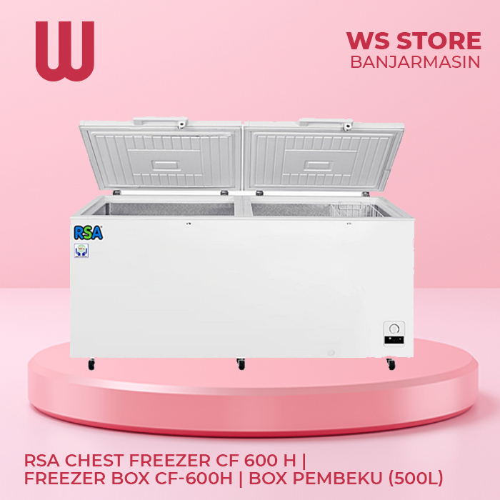 Jual RSA Chest Freezer CF 600 H | Freezer Box CF-600H | Box Pembeku ...