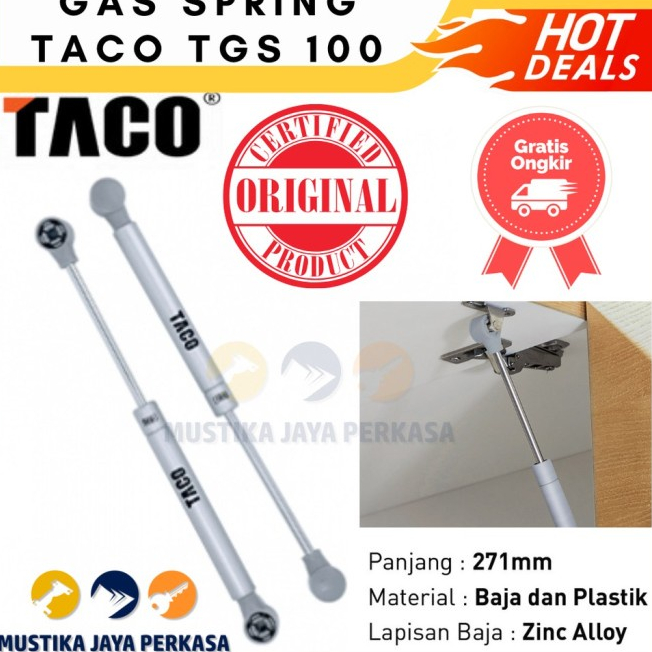 Jual UU927 Gas Spring Gaspring Taco Engsel Kabinet Besi Push Hidrolis ...