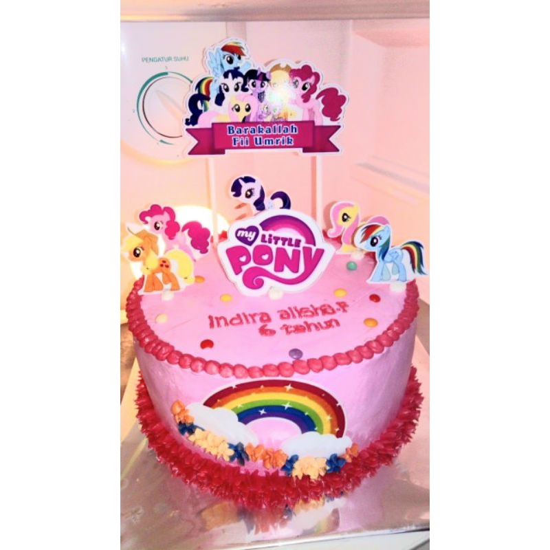 Jual Topper cake karakter kuda poni / my little pony | Shopee Indonesia