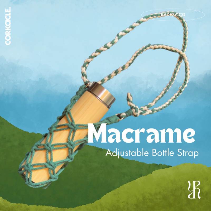 Jual [READY STOCK] Bottle Strap Macrame Adjustable (bisa diatur ...