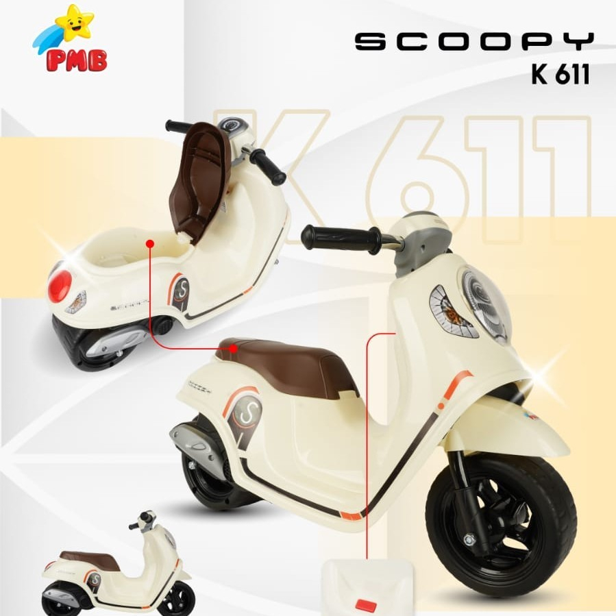 Jual MAINAN ANAK MOTOR MOTORAN PMB K 611 - MOTOR ANAK FOOT TO FLOOR ...