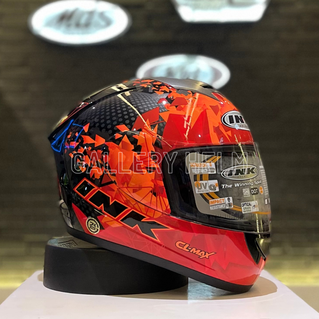 Jual INK CL Max #6 Red Fluo / Helm full Face / INK full Face / INK CL ...