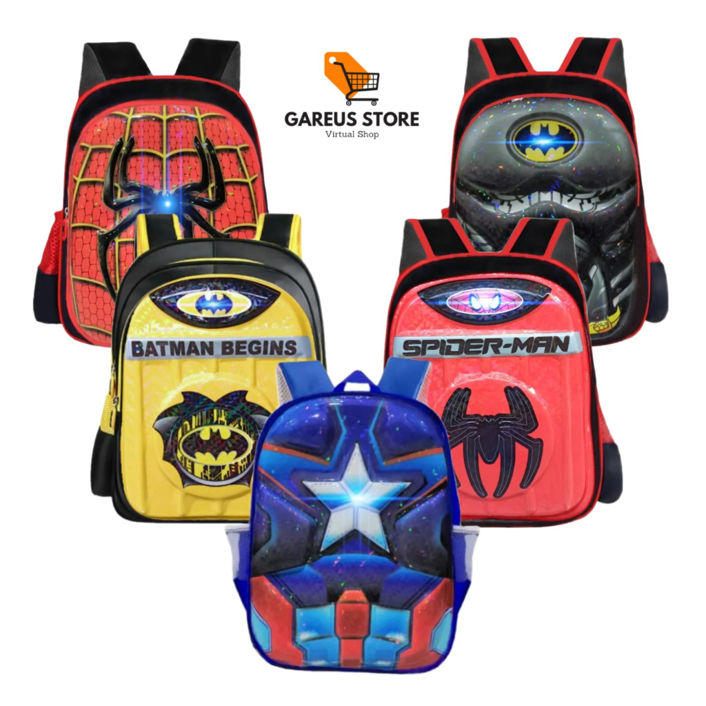 Jual TAS TIMBUL TERMURAH RANSEL SEKOLAH TK-SD ANAK LAKI LAKI MOTIP 3D TIMBUL | Shopee Indonesia