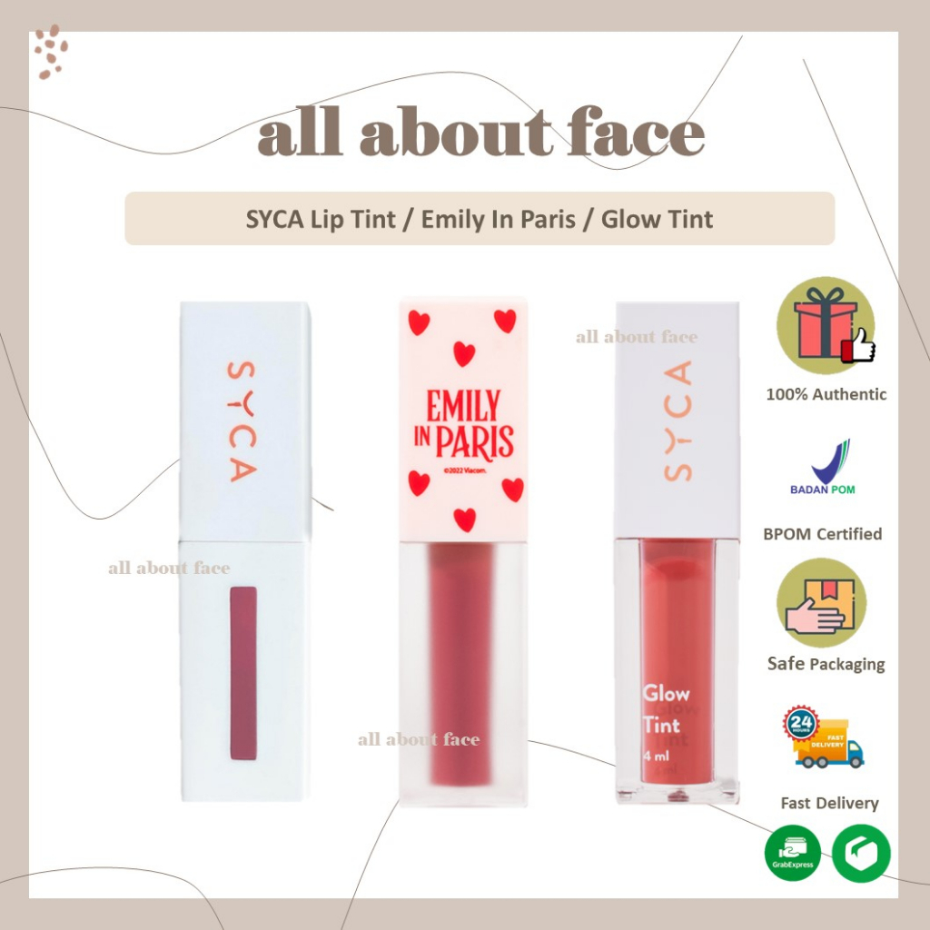 Jual SYCA Lip Tint Glow Tint | SYCA x Emily in Paris Lip Powder ...
