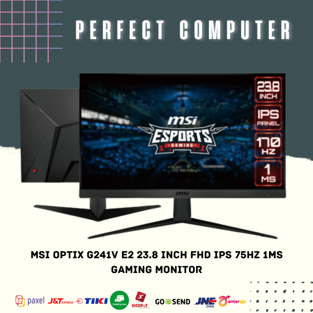 Jual MSI OPTIX G241V E2 23.8 inch FHD IPS 75Hz 1ms GAMING MONITOR ...