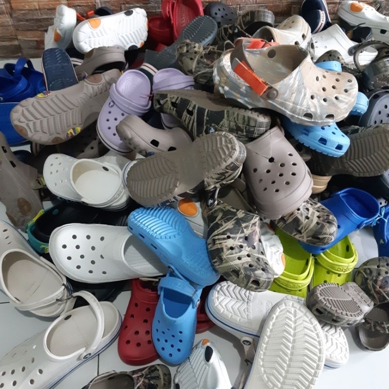 Jual Paket A seller Sendal Crocs Ori Rijek Cutting 100 pcs | Shopee ...