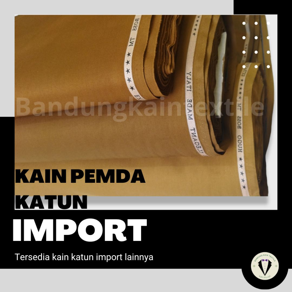 Jual Kain pemda khaki super premium wool silk bahan baju seragam setelan dinas pemda PNS PDH ASN ...