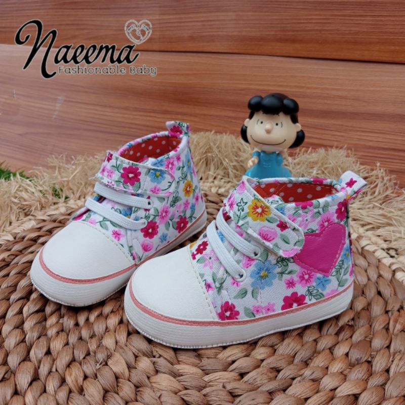 Jual Sepatu bayi prewalker sepatu anak perempuan sepatu balita motif ...