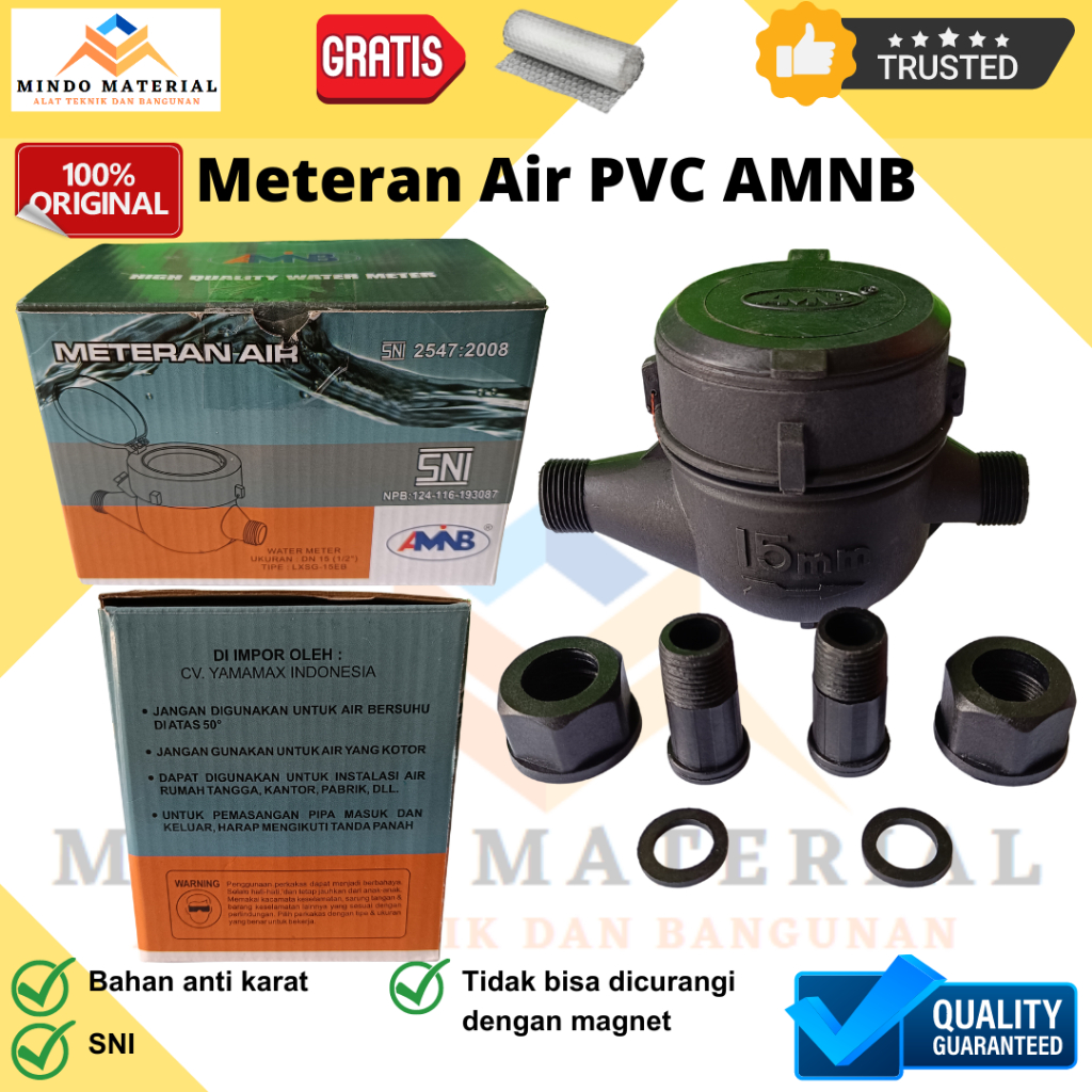 Jual Meteran Air PDAM PAM Plastik AMNB / Watermeter | Shopee Indonesia