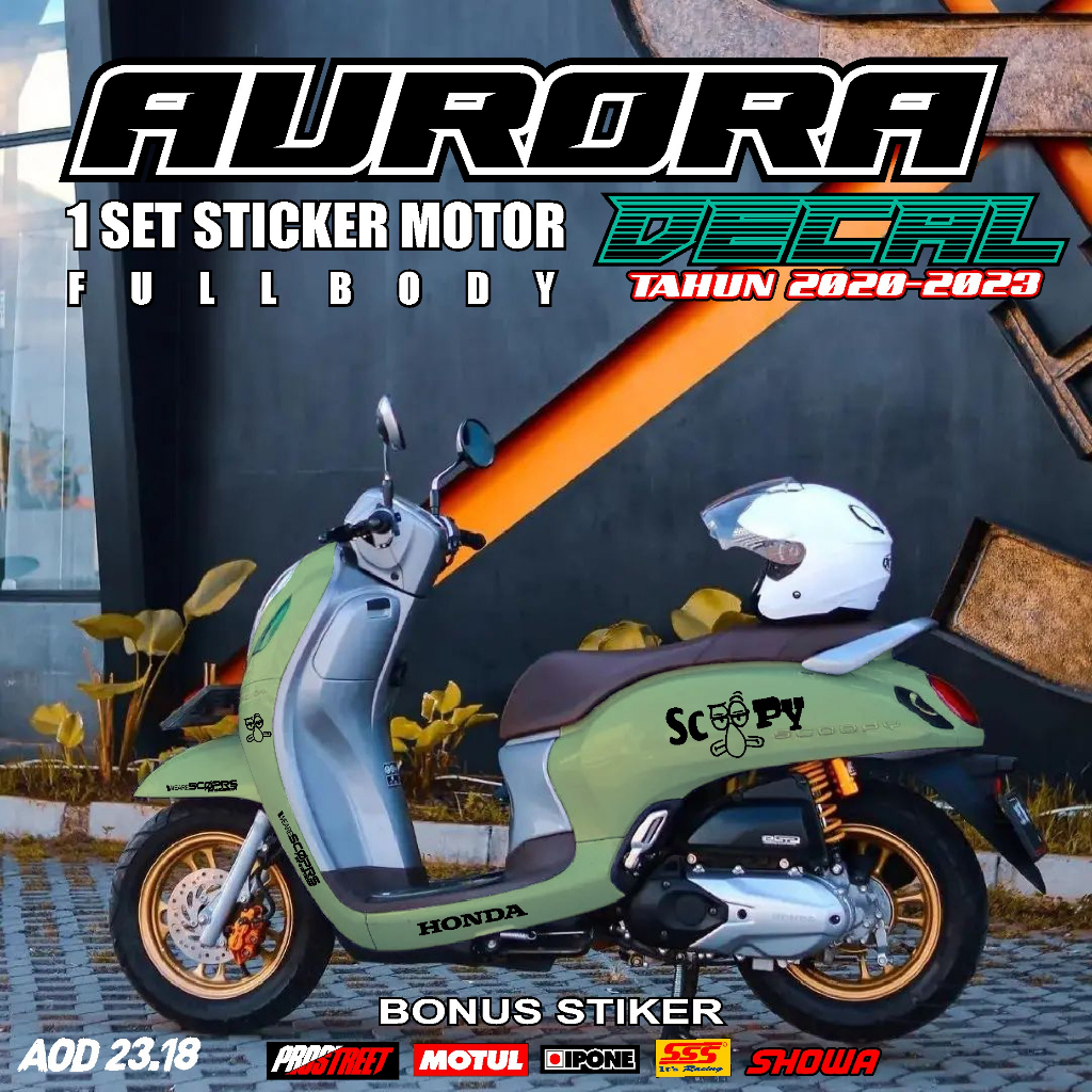 Jual Decal Dekal Sticker Stiker Striping scoopy SCOOPY TERBARU FULL ...
