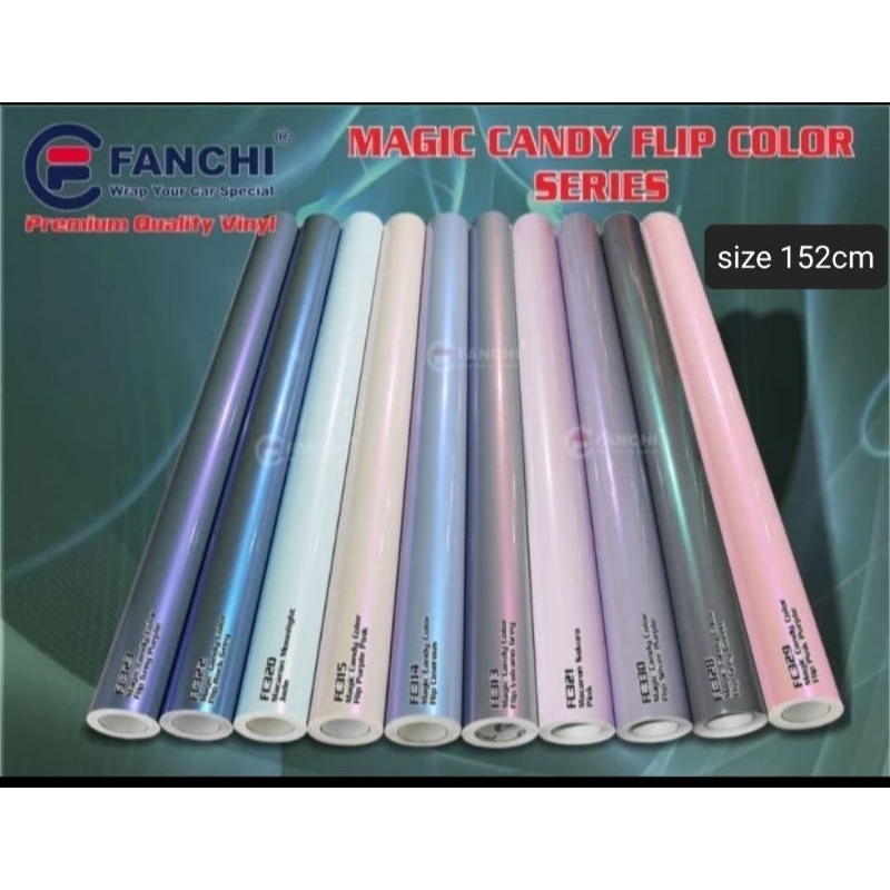Jual 152cm Sticker FANCHI Magic Candy Flip Color Series Lebar 152cm Permeter | Shopee Indonesia