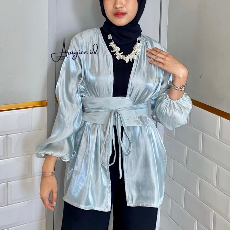 Jual shimer silk outer by aragine [ready stock] | Shopee Indonesia