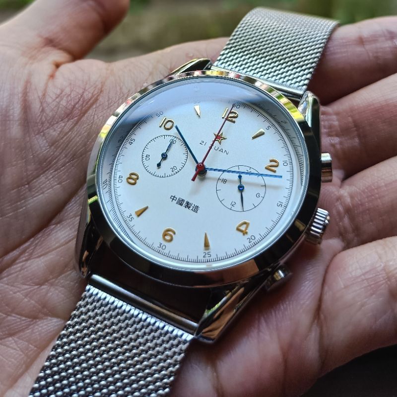 Jual 21 ZUAN Pilot Chronograph ala Seagull 1963 | Shopee Indonesia