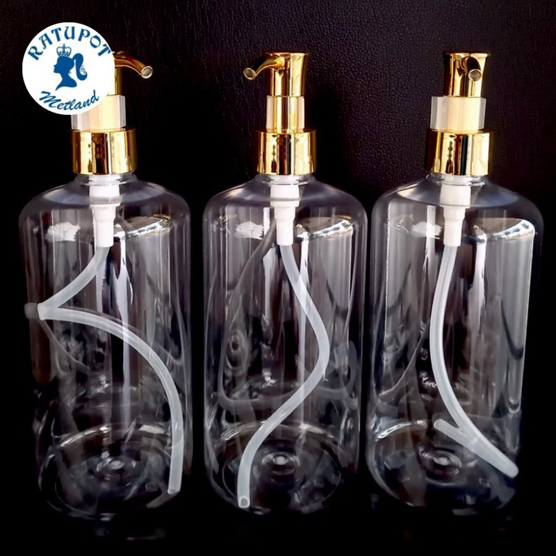 Jual botol refill shampo sabun cair 500 ml pet plastik pump lux ...