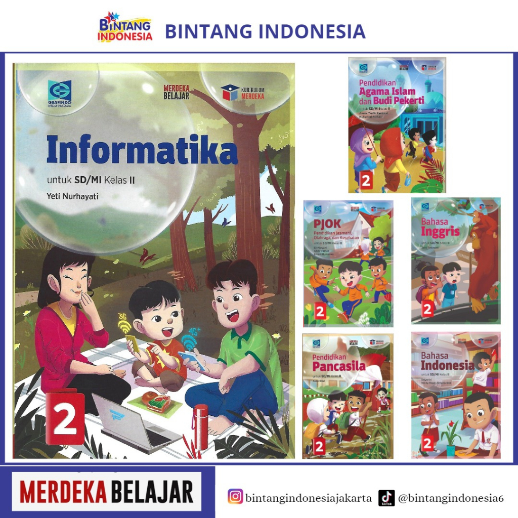 Jual Grafindo - Buku Pelajaran Kelas 2 SD/MI Kurikulum Merdeka | Shopee Indonesia