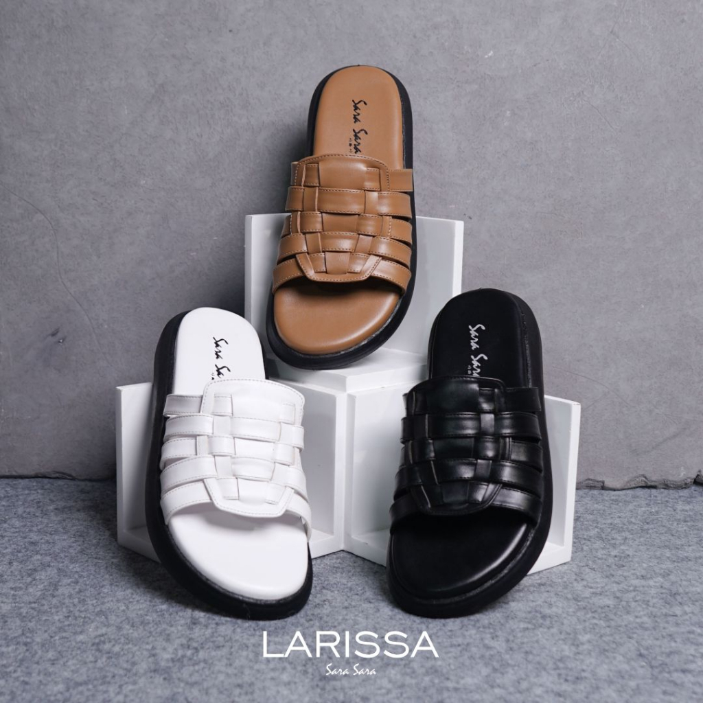 Jual SARASARA LIVE - LARISSA Sendal Wedges Platform Wanita Sendal Model ...