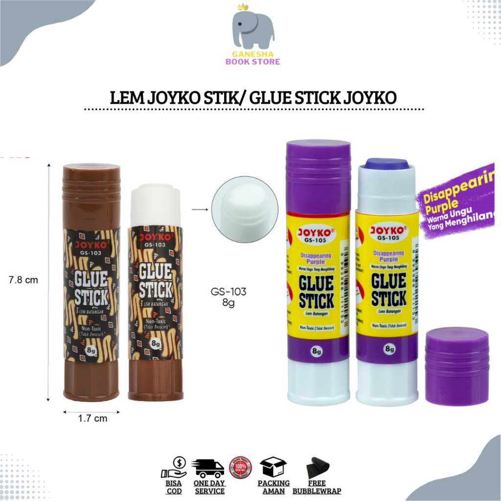 Jual Lem Joyko Glue Stick Joyko Ungu dan Batik | Shopee Indonesia