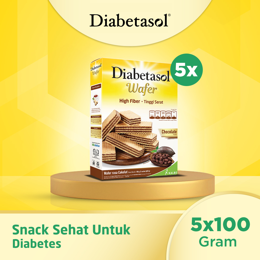 Jual Diabetasol Wafer Chocolate 100g - Snack Sehat Untuk Diabetes ...